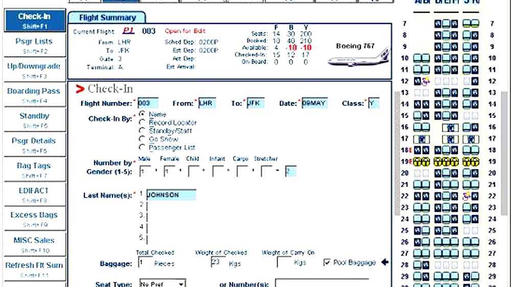 Computer reservation system