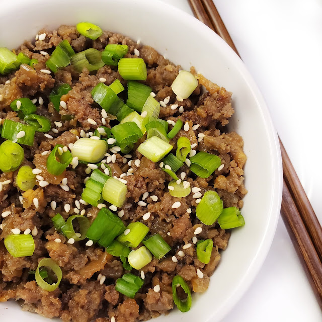 Ground Bulgogi Beef Burritos