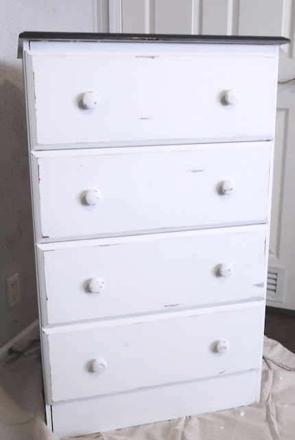 DIY Dresser Update - Plain to Farmhouse Style - Cluttered CorkBoard