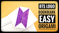 MarcaPáginas con el LOGO de BTS | Origami FÁCIL