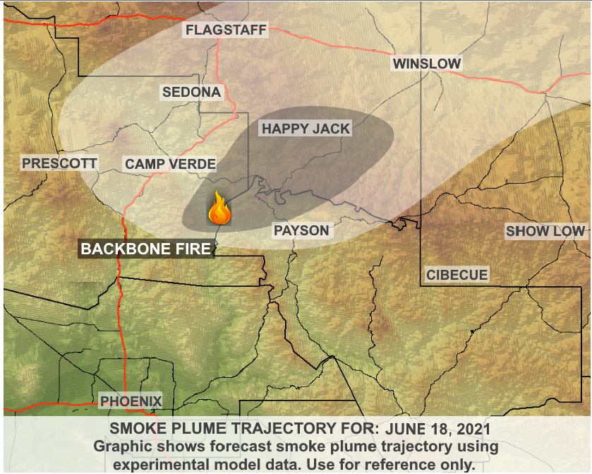 The Backbone Fire: Backbone Fire Smoke