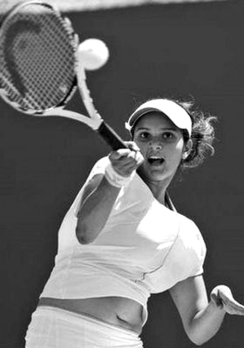 Hot Sania Mirza Photos Tennis Black And White Photography
