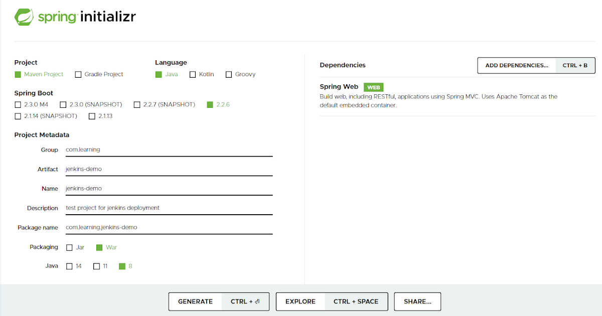 Spring Boot App Deployment Automation Via Jenkins to Tomcat Server