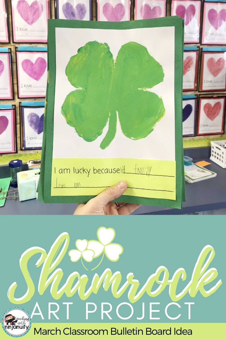 Shamrock Art Project for March Classroom Bulletin Board and Student ...