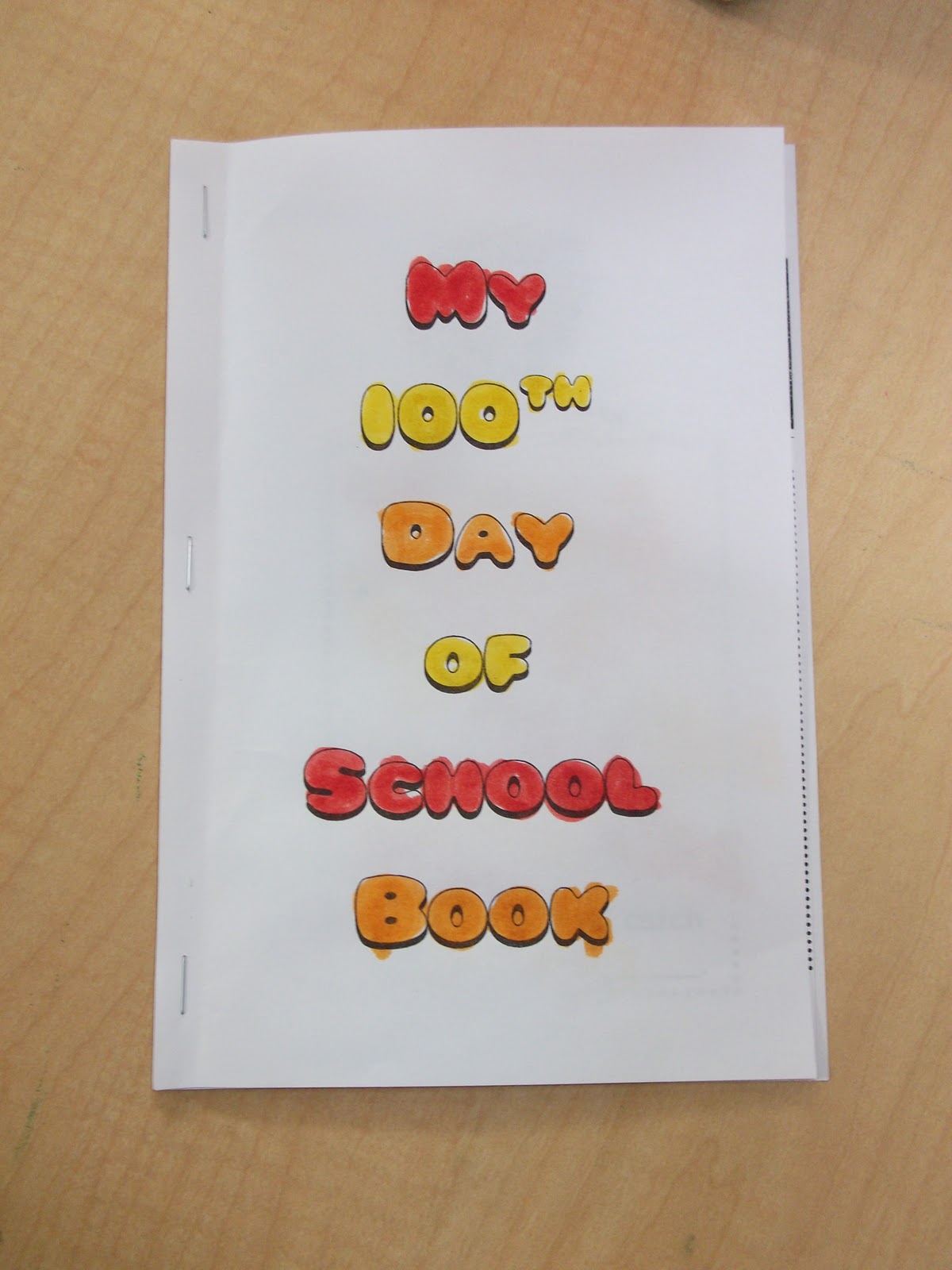 Miss Egnatuk's Developmental Kindergarten: 100th Day of School