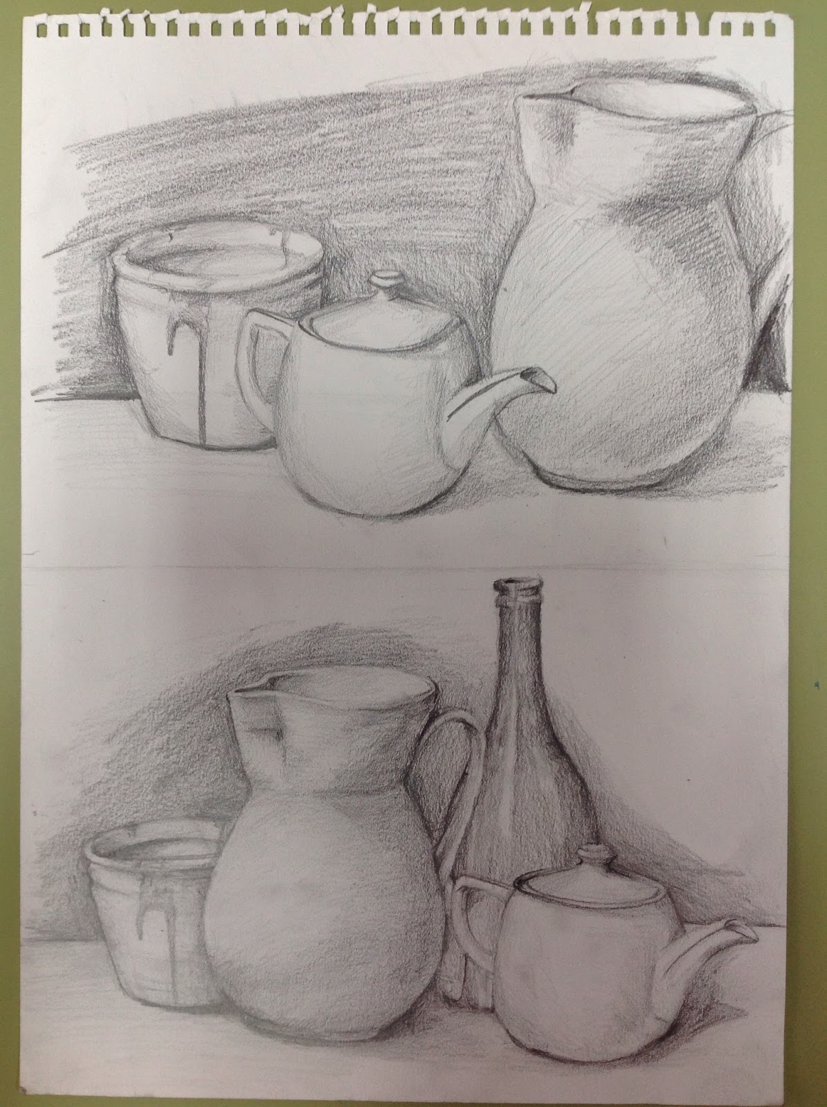 DIBUJO ARTÍSTICO II EN HELIÓPOLIS: EJERCICIOS DE COMPOSICIÓN. CURSO 2014/15