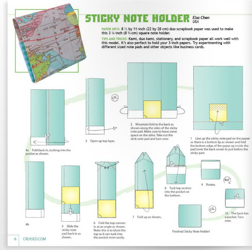 Origami Creased Magazine 10 - Ruby Book Origami