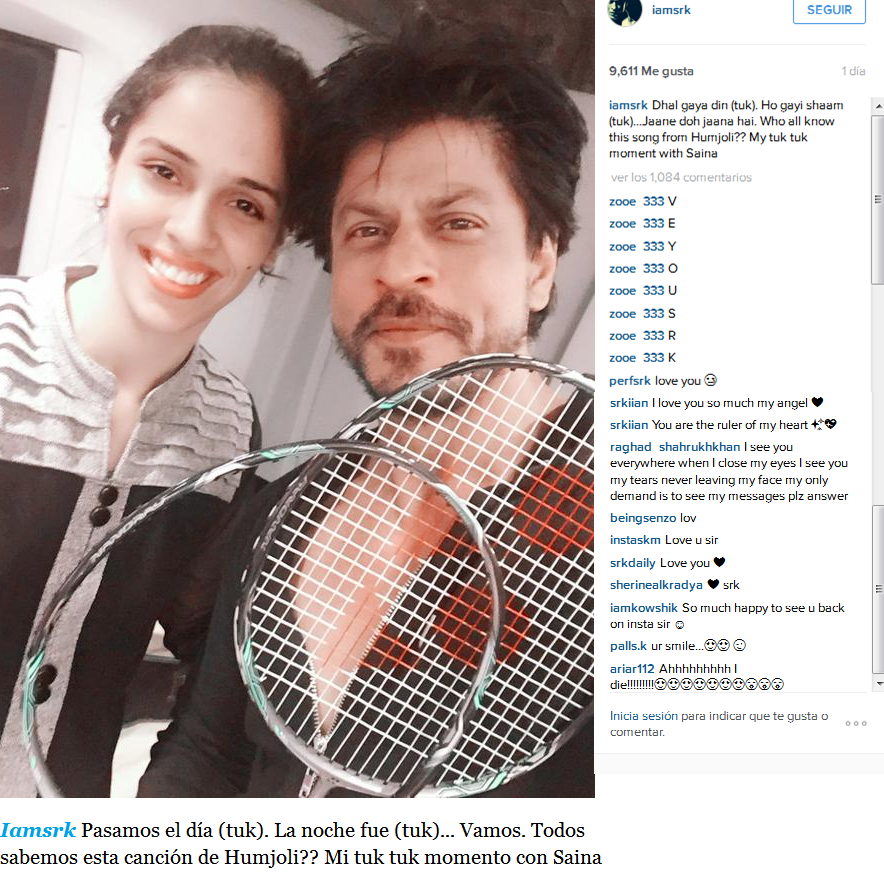 Shah Rukh Ƙհɑռ "King of Bollywood" ♕: Instagram y tweets de SRK: 17, 18 ...