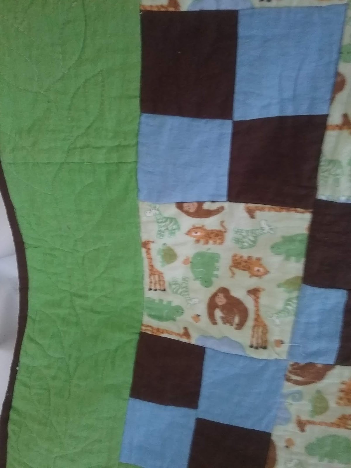 Kathy's Kwilts and More: Jungle Quilt - is done
