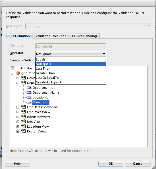 Born To Debug Entity Attribute Validation Rule Business Rule Based On Master View Object