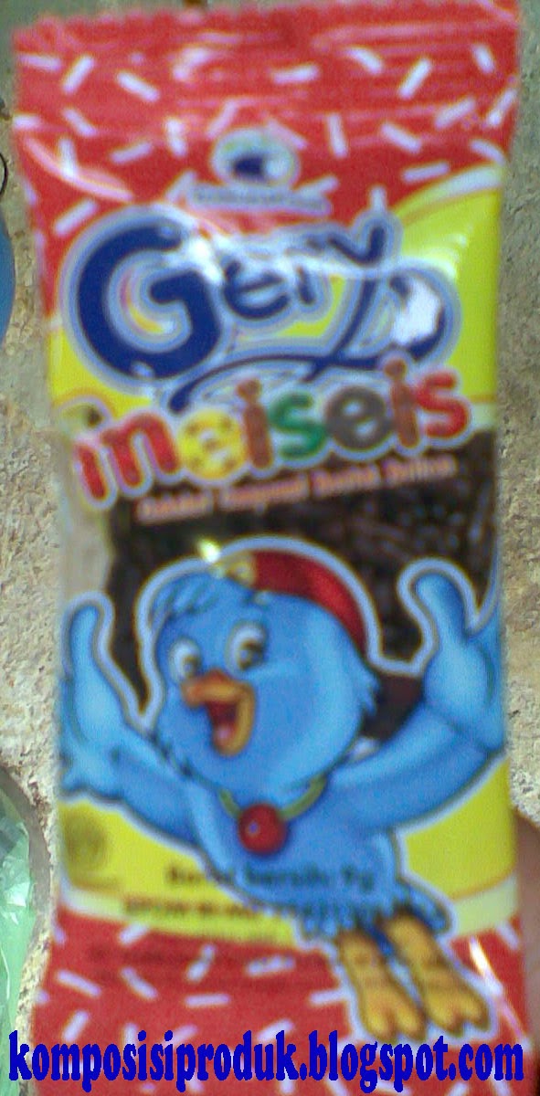 Gery Meiseis 9 Gram - Komposisi Produk