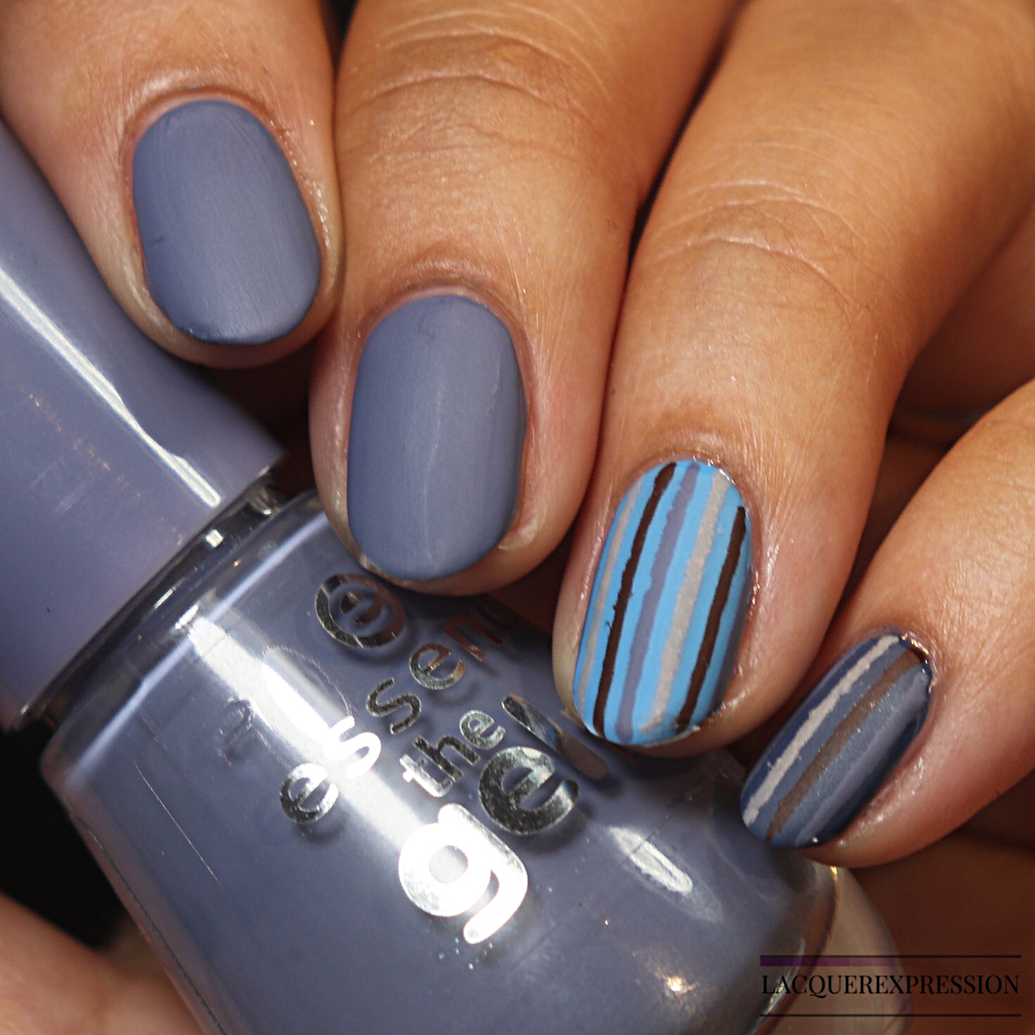 Matte Blue Nail Polish