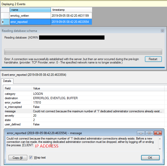 SQL Server Techniques: SSMS Feature generates Severity 20 Error in the ...