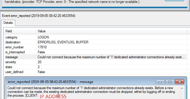 SQL Server Techniques: SSMS Feature generates Severity 20 Error in the ...