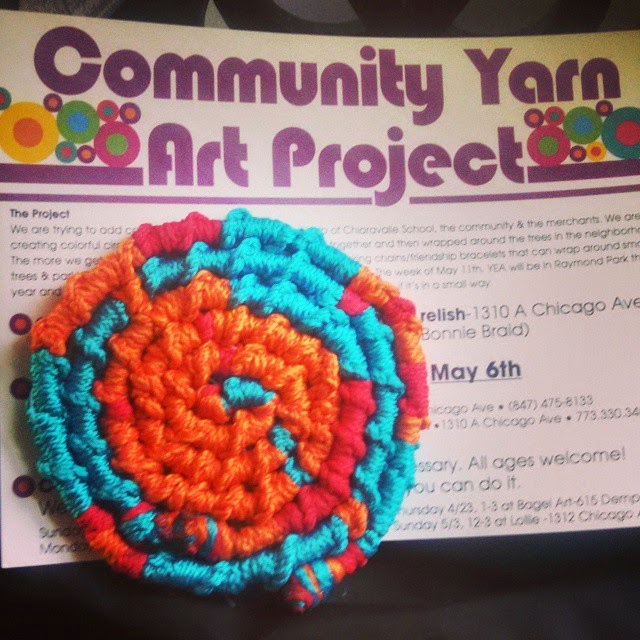 Evanston Newbie: Evanston Community Yarn Art Project