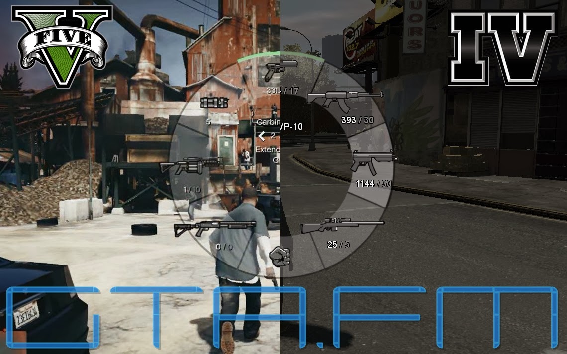 GTA IV - GTA V Weapon Hud V2.0 | GTA Free Mods