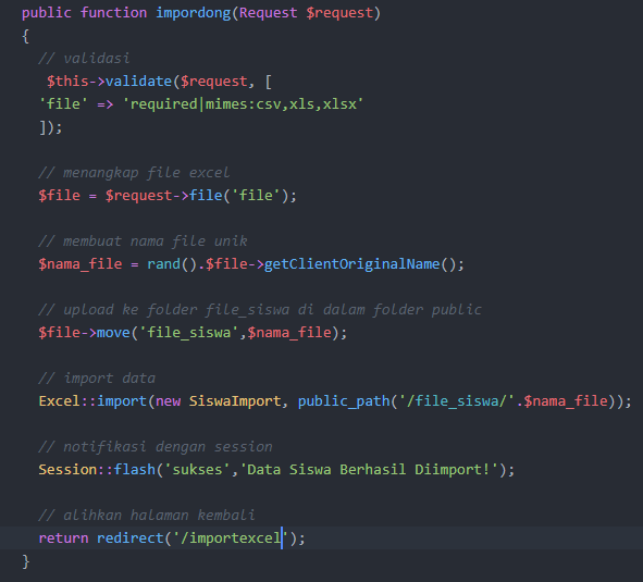 Cara Import Excel Ke database dengan Laravel - Koding Bagus Cara Import Excel Ke database dengan Laravel - Koding Bagus