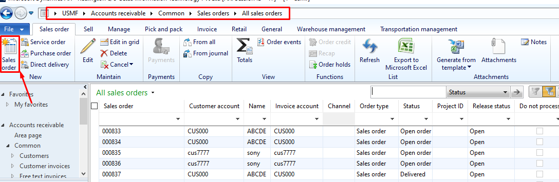 Direct delivery -AX 2012 R3