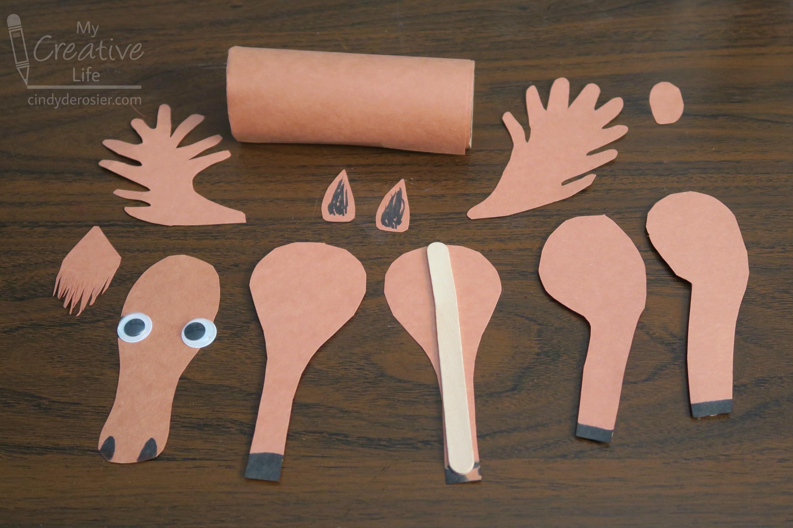 Cindy deRosier: My Creative Life: Standing Cardboard Tube Moose