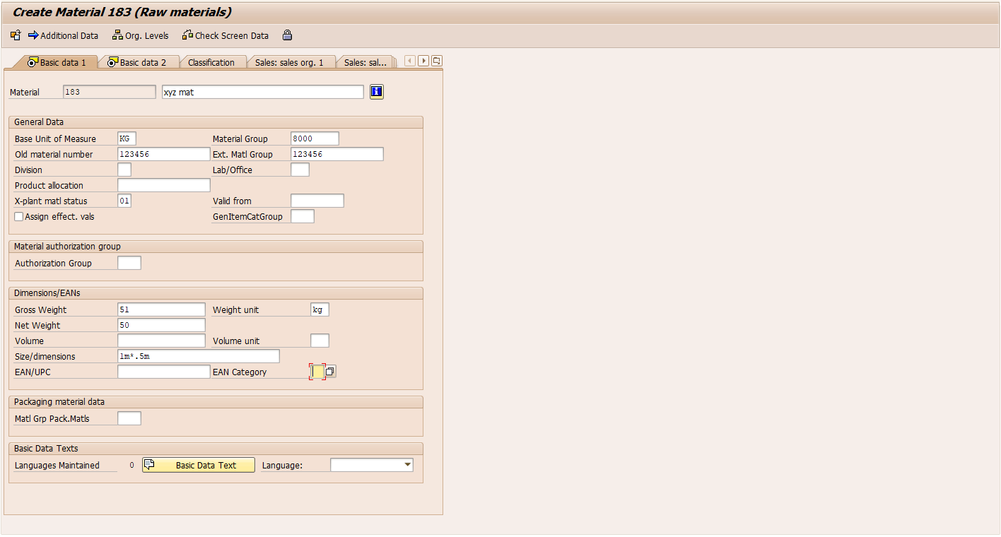 Sap MM With Sid: Sap MM Material Master Creation