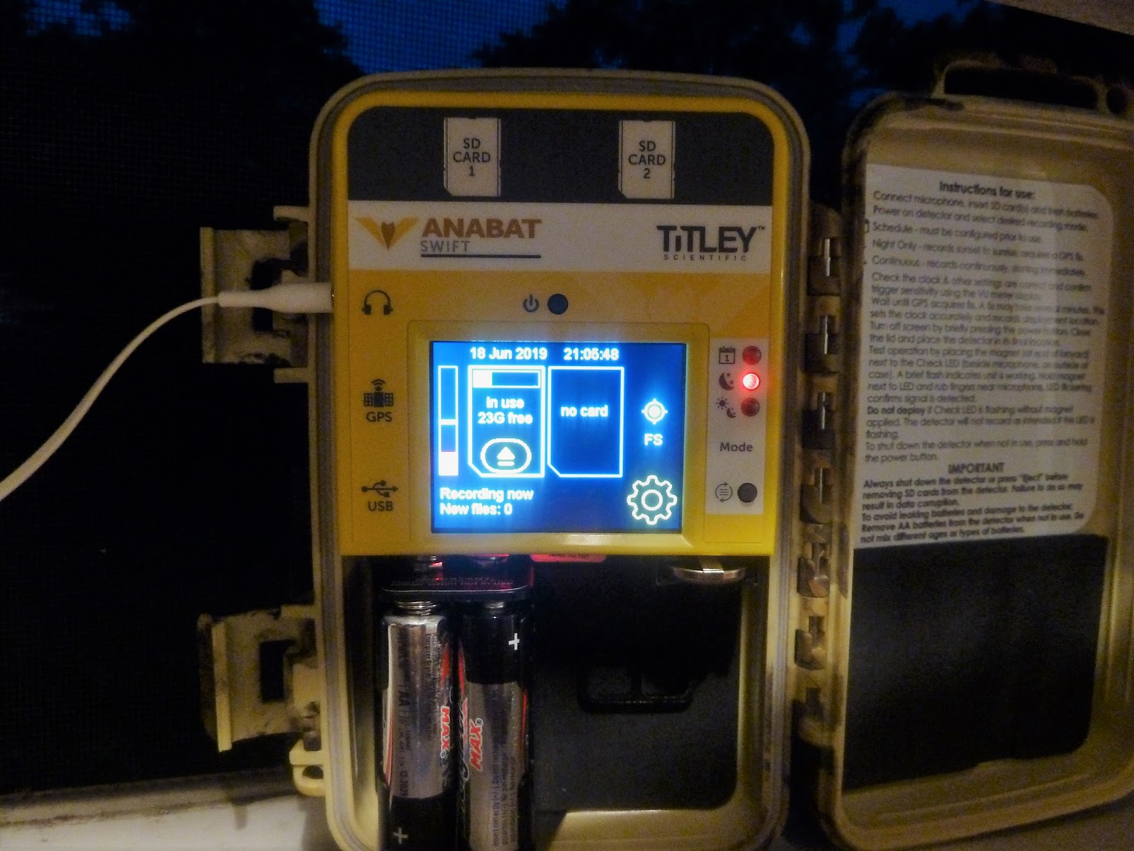 Bat Detector Reviews: Review Of The Anabat Swift Bat Detector from ...