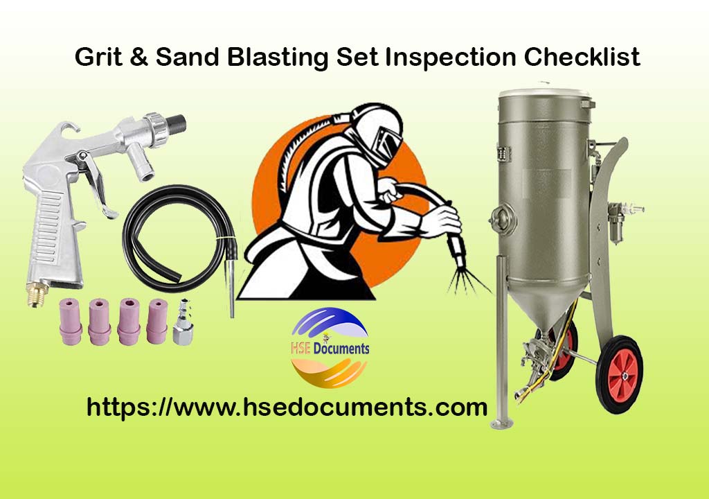 Grit Sand Blasting Set Inspection Checklist Hsedocuments grit-sand-blasting-set-inspection-checklist-hsedocuments
