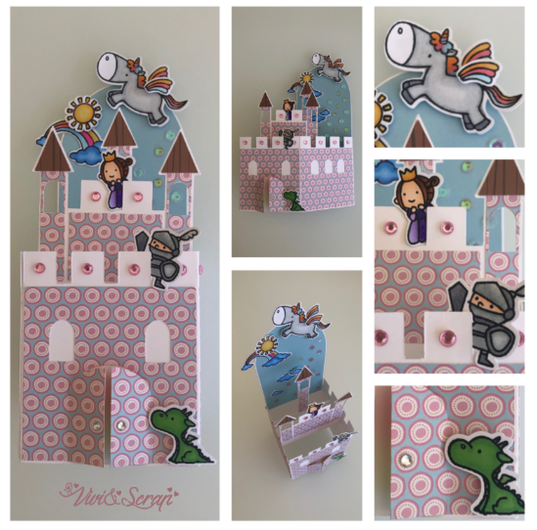 Vivi&Scrap: "Castle card in a box"