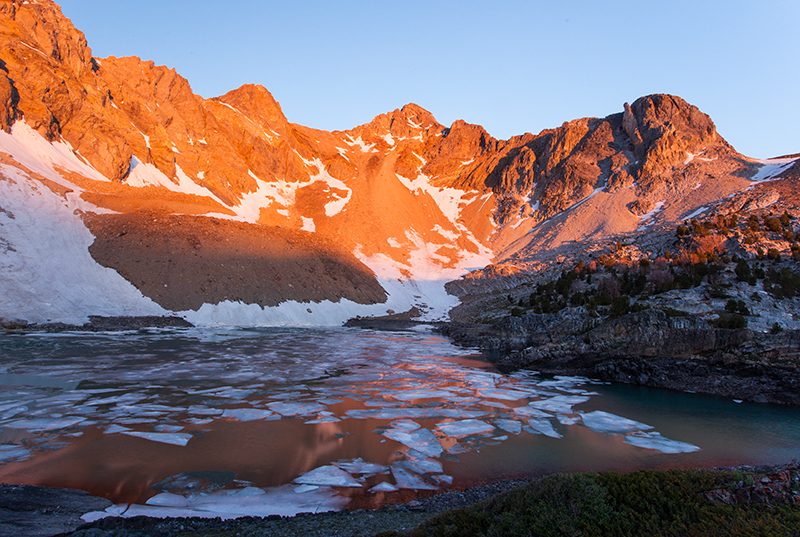 Ramblings Morning At Pass Lake Lost River Range Idaho