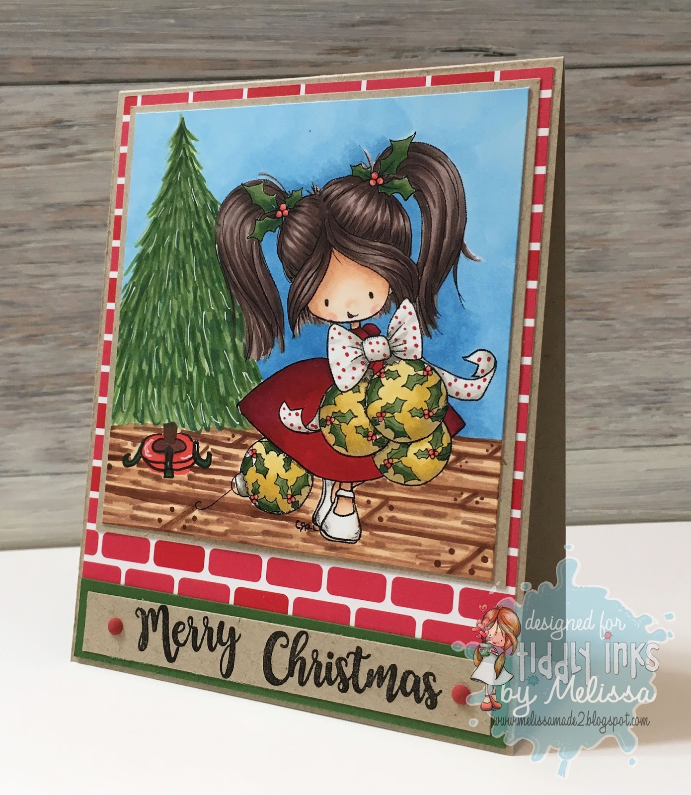 Melissa Made: Be Merry - Tiddly Inks Challenge