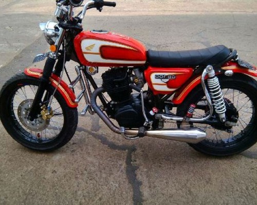 Modifikasi cb 100 drag racing trail cafe racer retro jap style terbaru 2019