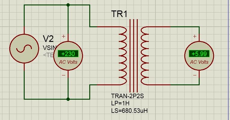 Transformer Configuration in Proteus | Embedded System Desgin