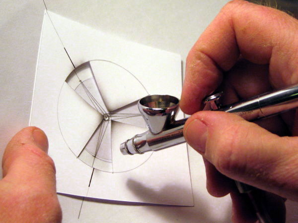 Fill 'n Sand: Airbrushed prop blur discs.