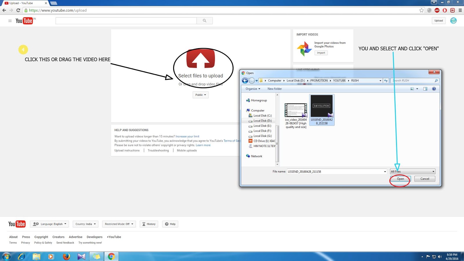 HOW TO UPLOAD A VIDEO ON YOUTUBE 2016