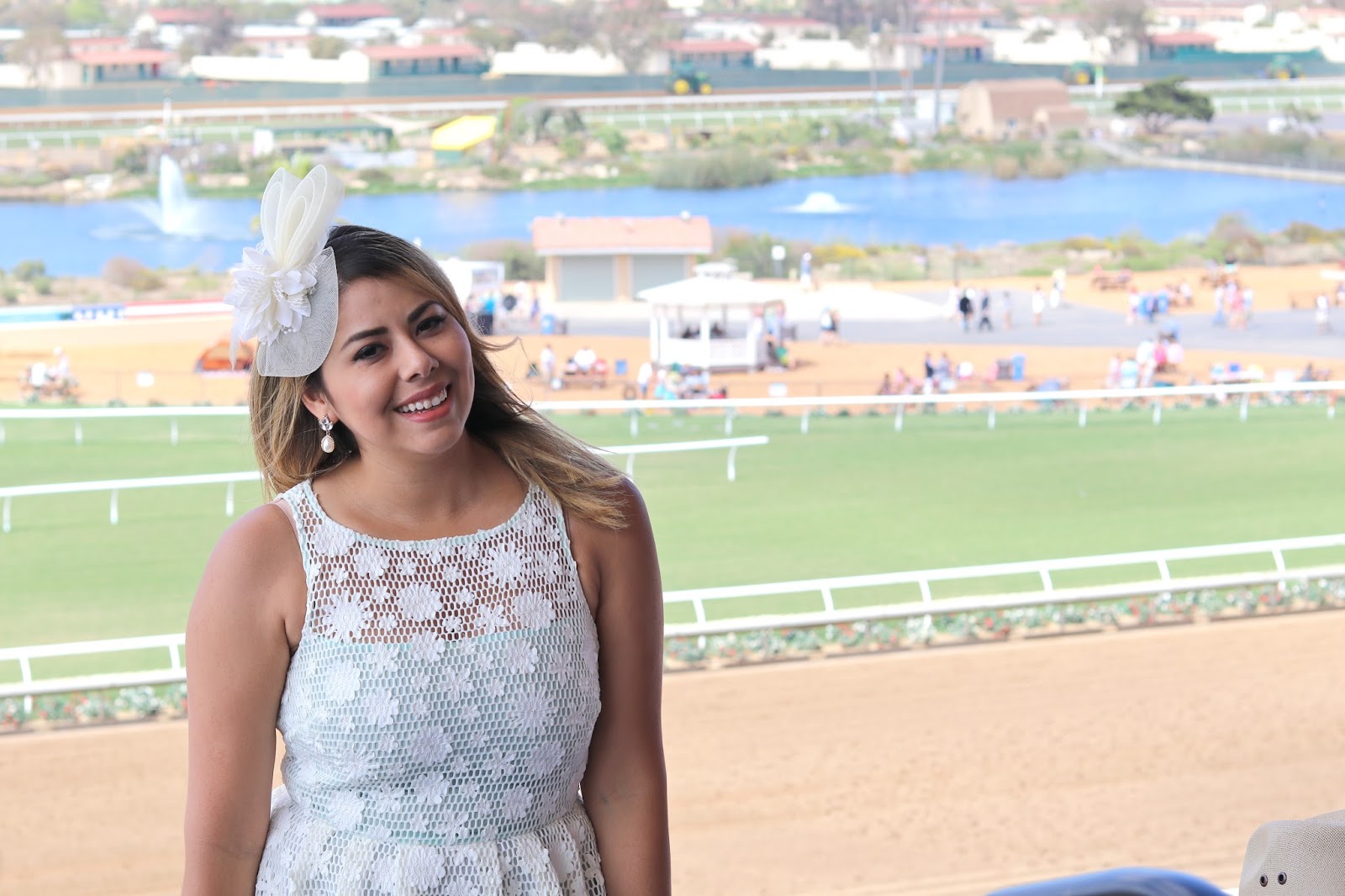 Midi White Dress for Opening Day Del Mar - Lil bits of Chic