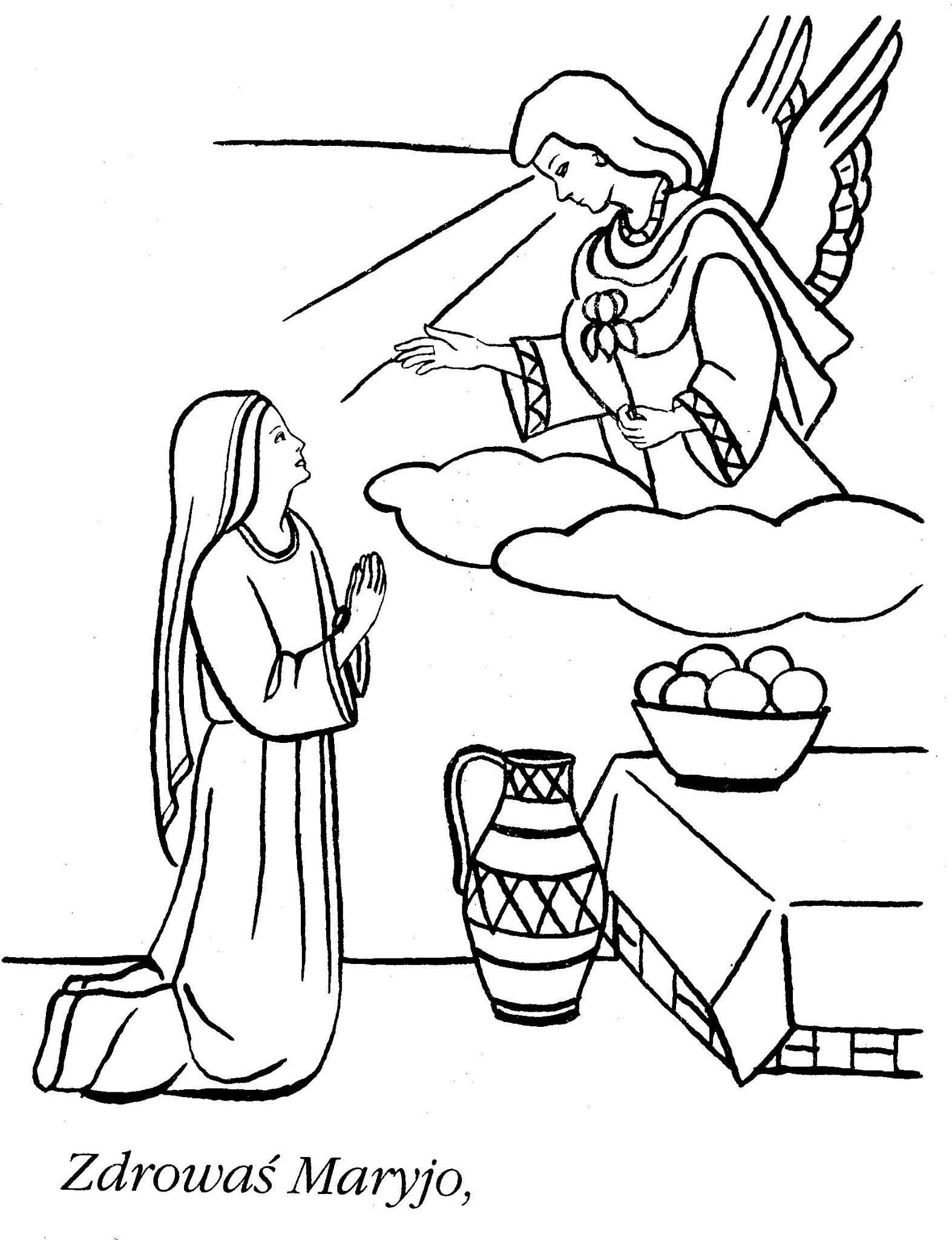 Umiarkowana pedagogika: RELIGIA - MODLITWA "Zdrowaś Maryjo"