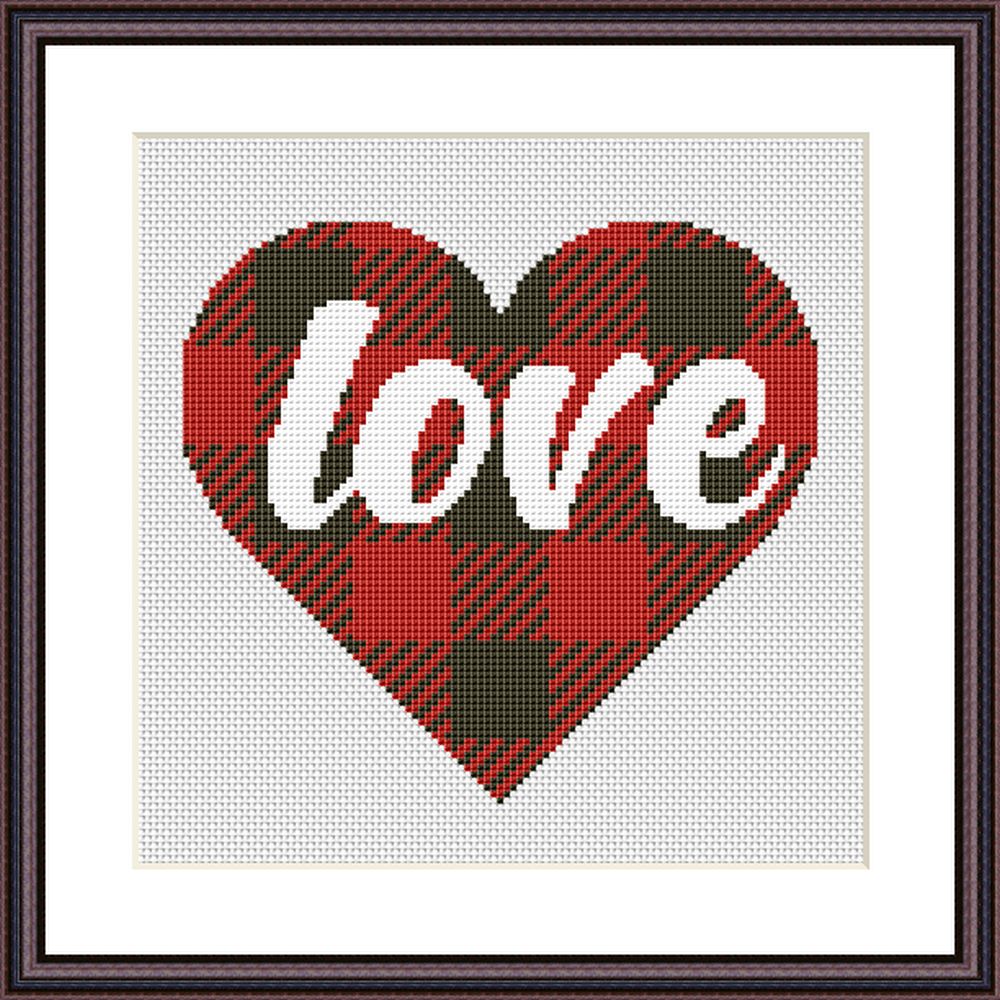 Tango Stitch easy cross stitch designs: Love heart cross stitch pattern ...