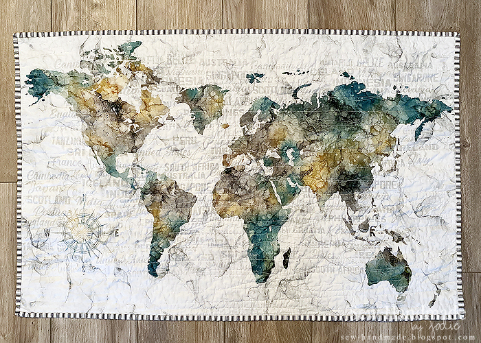 Sew Handmade: World Map Quilt
