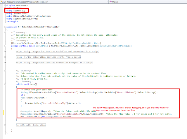 Welcome To TechBrothersIT: SSIS -How to Check IF File Exists In Folder ...