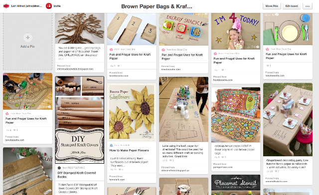 Allred Design Blog: Inspired by Pinterest: Kraft Paper Projects