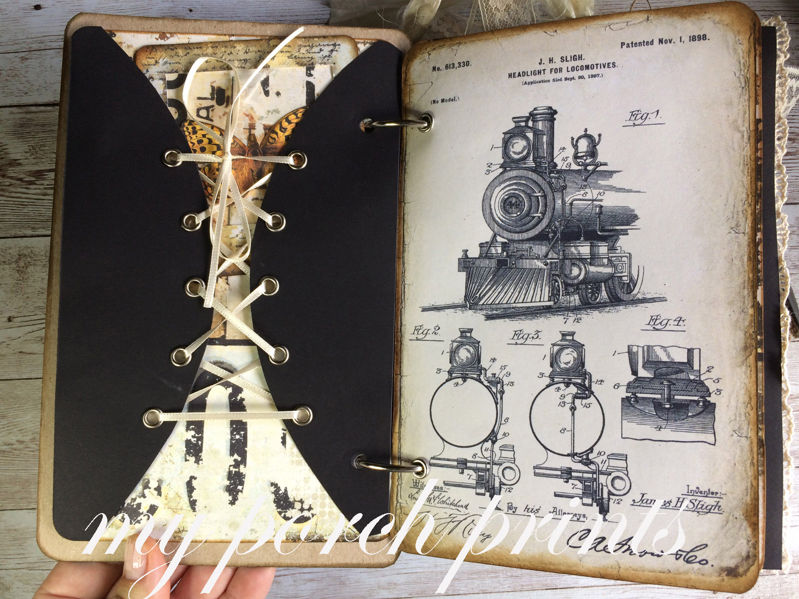 My Porch Prints: Lady Scientist Steampunk Junk Journal: My Porch Prints