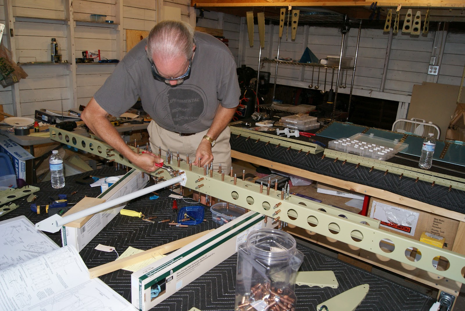 DOG Aviation John's RV-12 Blog: Match Drilling Of Counter Balance Arm