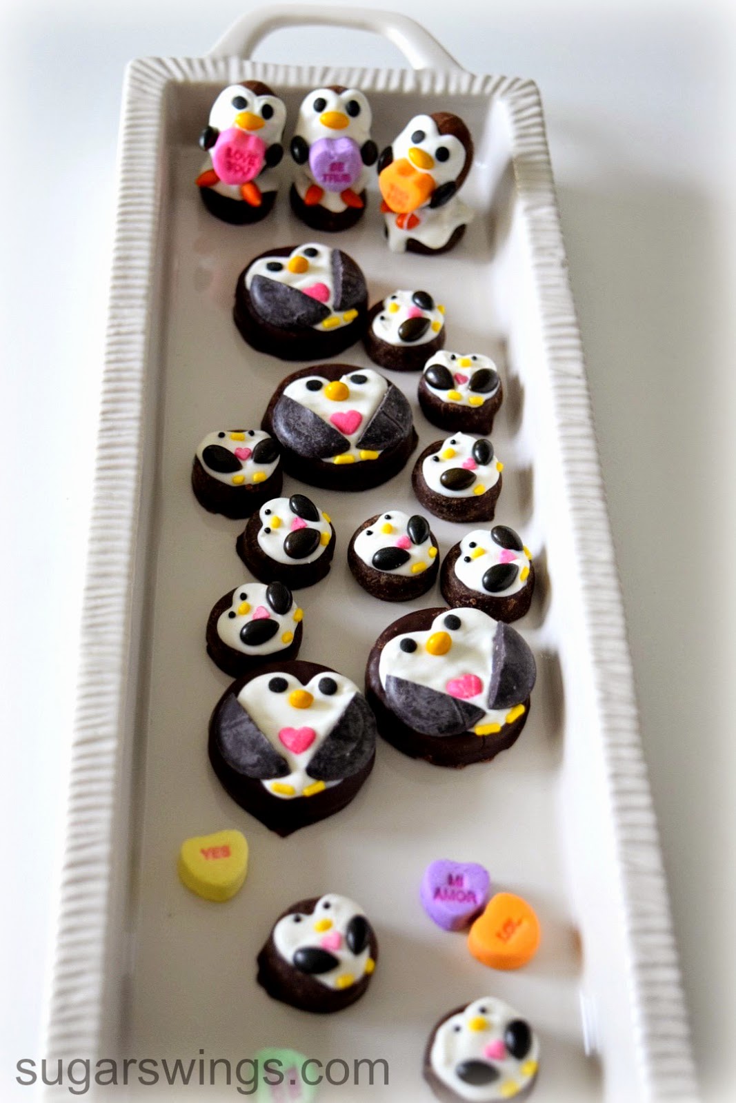 Sugar Swings! Serve Some: Penguin Valentines Day Candies
