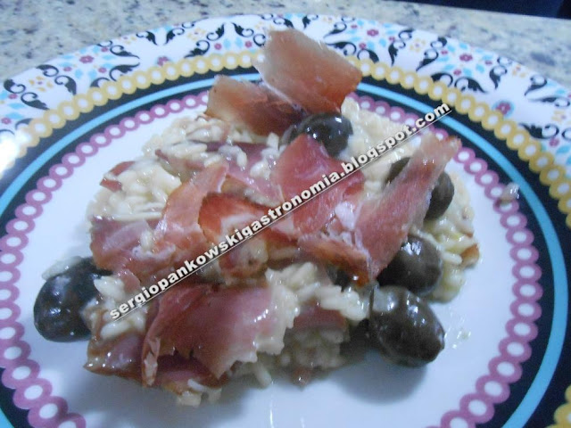 Sergio Pankowski Gastronomia: Risoto Copa Defumada com Azeitona