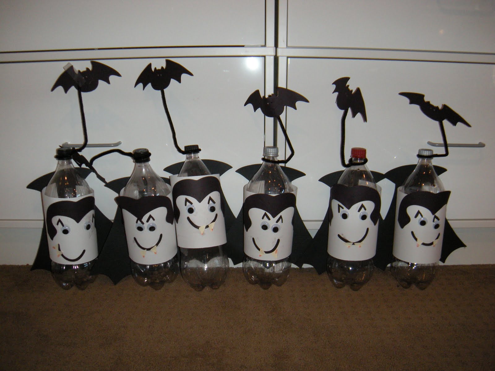 Projects 4 Preschool: Soda Bottle Halloween Monsters