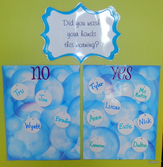 Tippytoe Crafts: Hand Washing Activity
