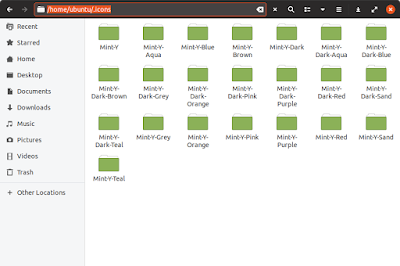 Ubuntu with Linux Mint Icons