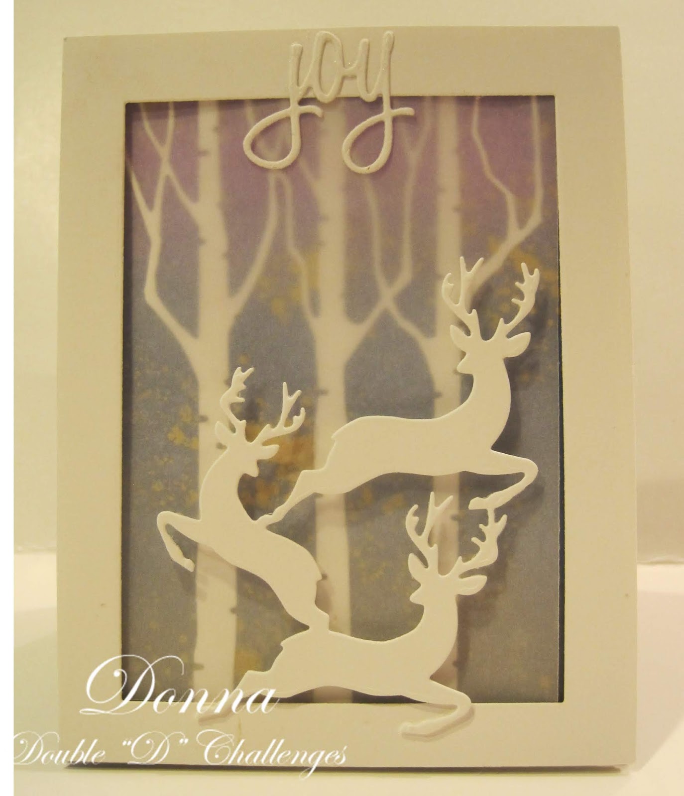 Crafting By The Beach: Double D, Run, Run Rudolph