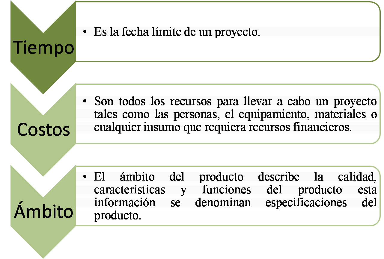 trabajos de informatica: PROYECTO Y TRIANGULO DEL PROYECTO