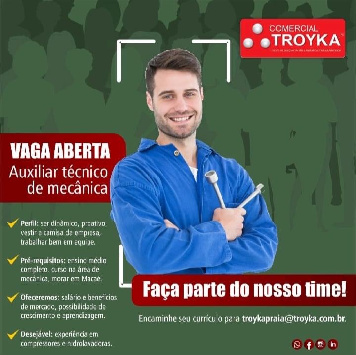 VAGAS OFFSHORE e ONSHORE.: Vaga para Auxiliar Técnico de Mecânica VAGAS OFFSHORE e ONSHORE.: Vaga para Auxiliar Técnico de Mecânica