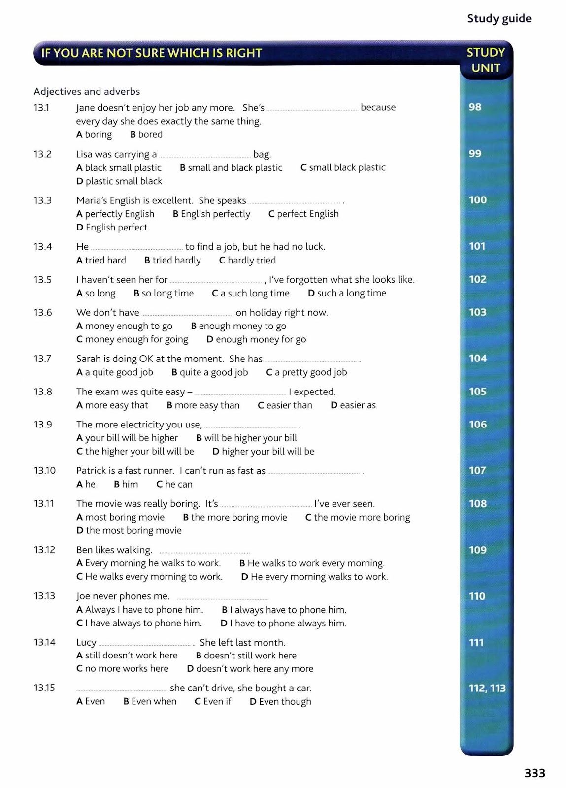 Study guide - English Grammar in Use